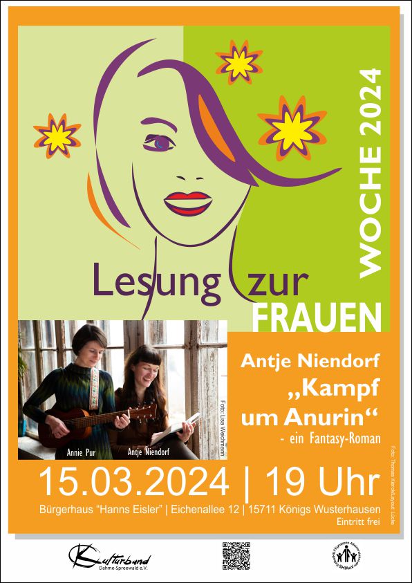 Antje Niendorf „Kampf um Anurin“ - Fantasy-Lesung zur Frauenwoche ...